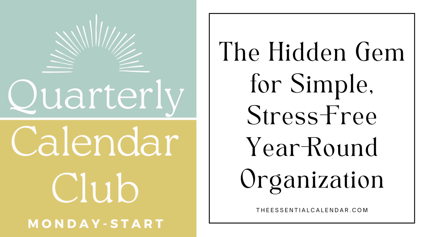 The Hidden Gem for Simple, Stress-Free Year-Round Organization – The ...