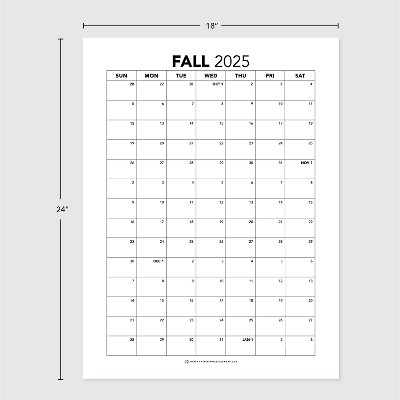 2025 Fall Calendar for Effective Planning – The Essential Calendar
