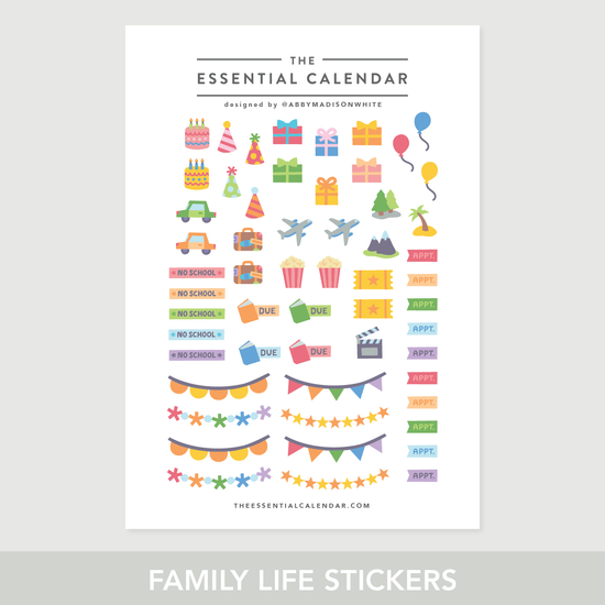 Sticker Sheets – The Essential Calendar