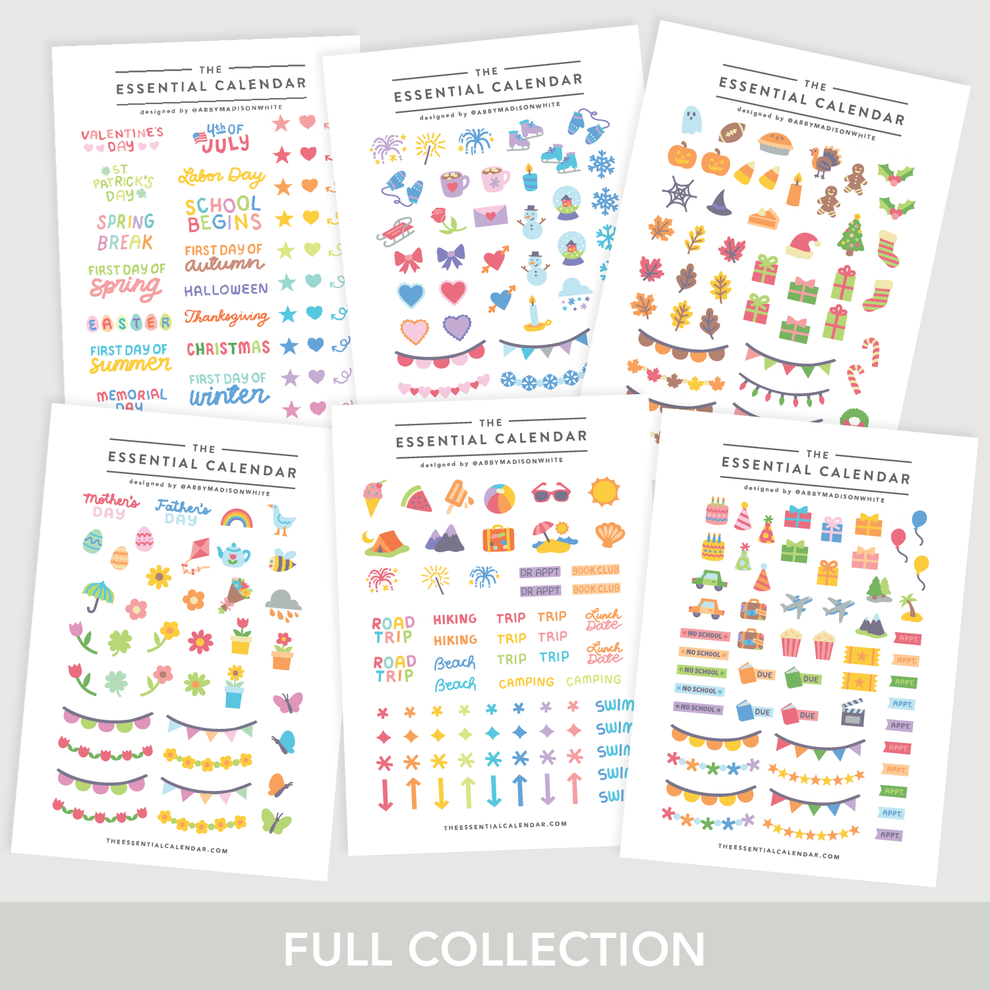 Sticker Sheets – The Essential Calendar