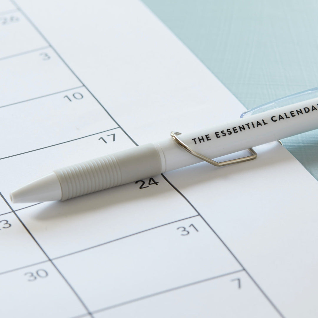 Erasable Gel Pen & Pen Clip | Calendar Accessory – The Essential Calendar